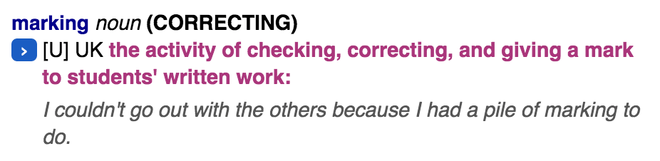 Marking and feedback are not the same – David Didau