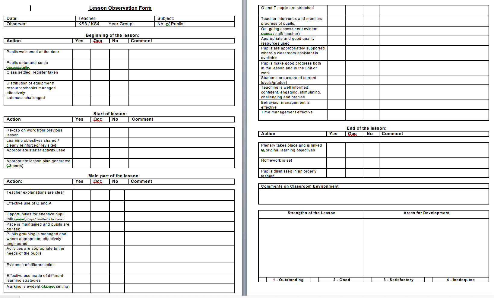How to observe a lesson – David Didau